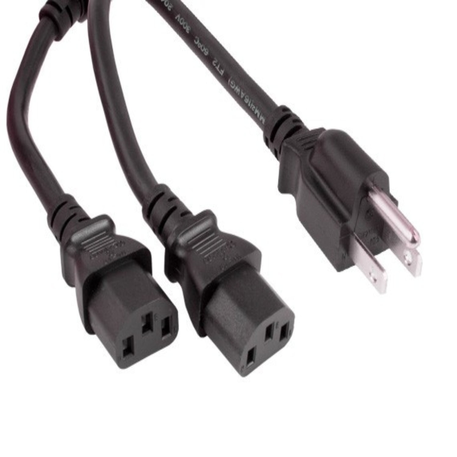 SANOXY Cables and Adapters; 3ft 18 AWG Universal Power Cord Splitter ...