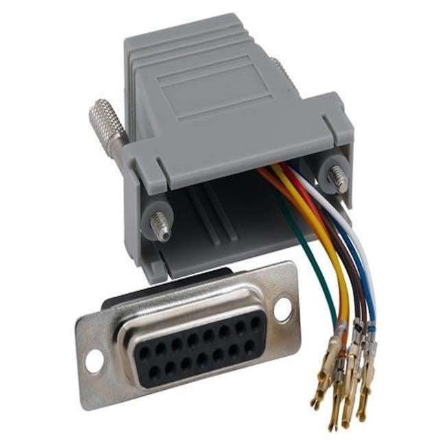 Sanoxy SNX-CBLR-MA203-3400 DB15 Female to RJ-45 Modular Adapter - Gray ...