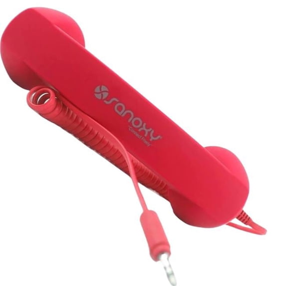 Sanoxy SANOXY-RETRO-RD Retro Old School Style Handset - Anti-Radiation ...