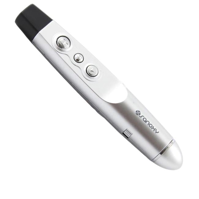 Sanoxy SANOXY-PPT-5 Wireless USB Presentation Remote Clicker Pointer Pen - 2.4G RF Technology ...