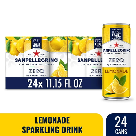 Sanpellegrino Zero Grams Added Sugar Lemonade Italian Sparkling Drink ...