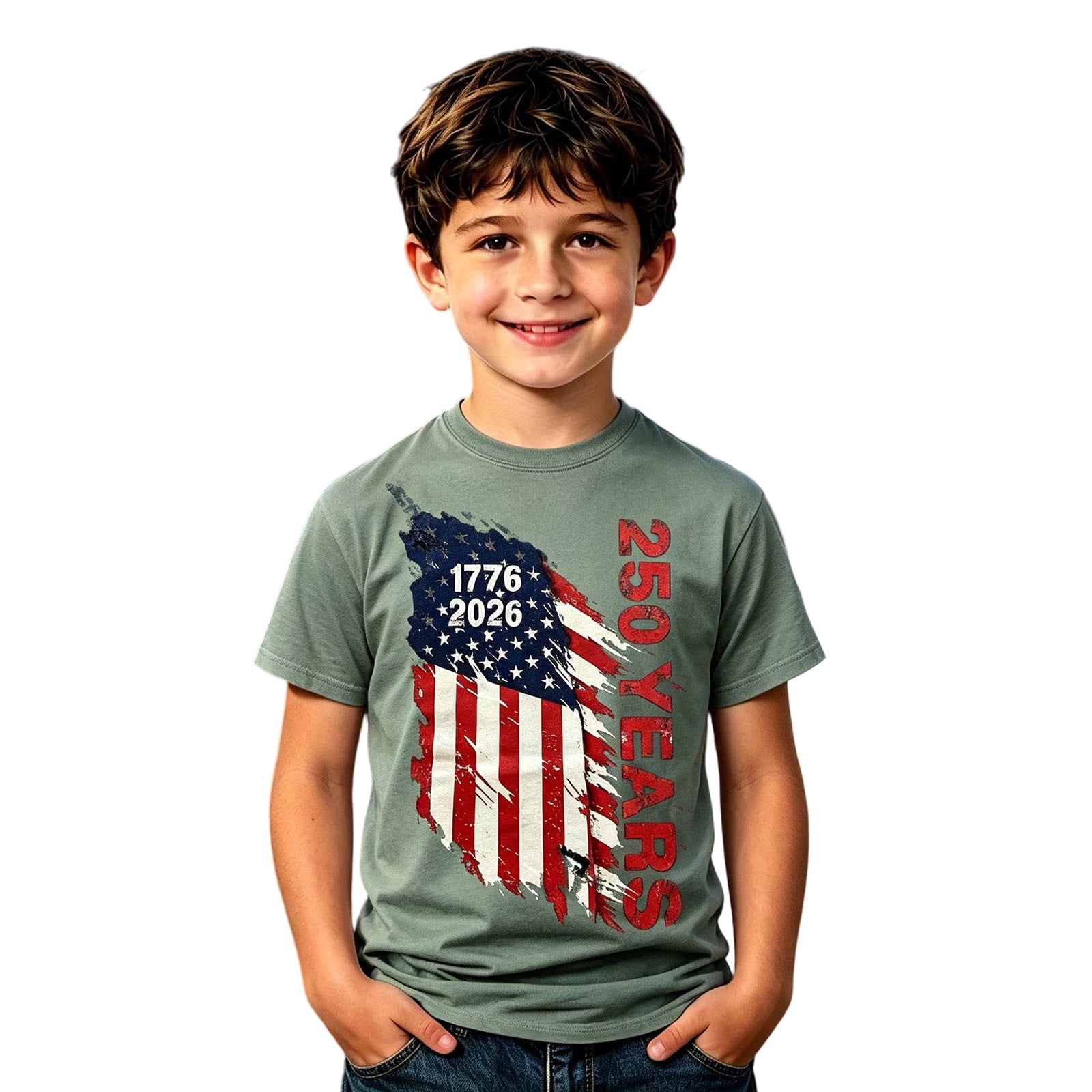 Sanphen Big Boy T Shirts 4Th Of July 1776-2026 250Th Anniversary Usa ...