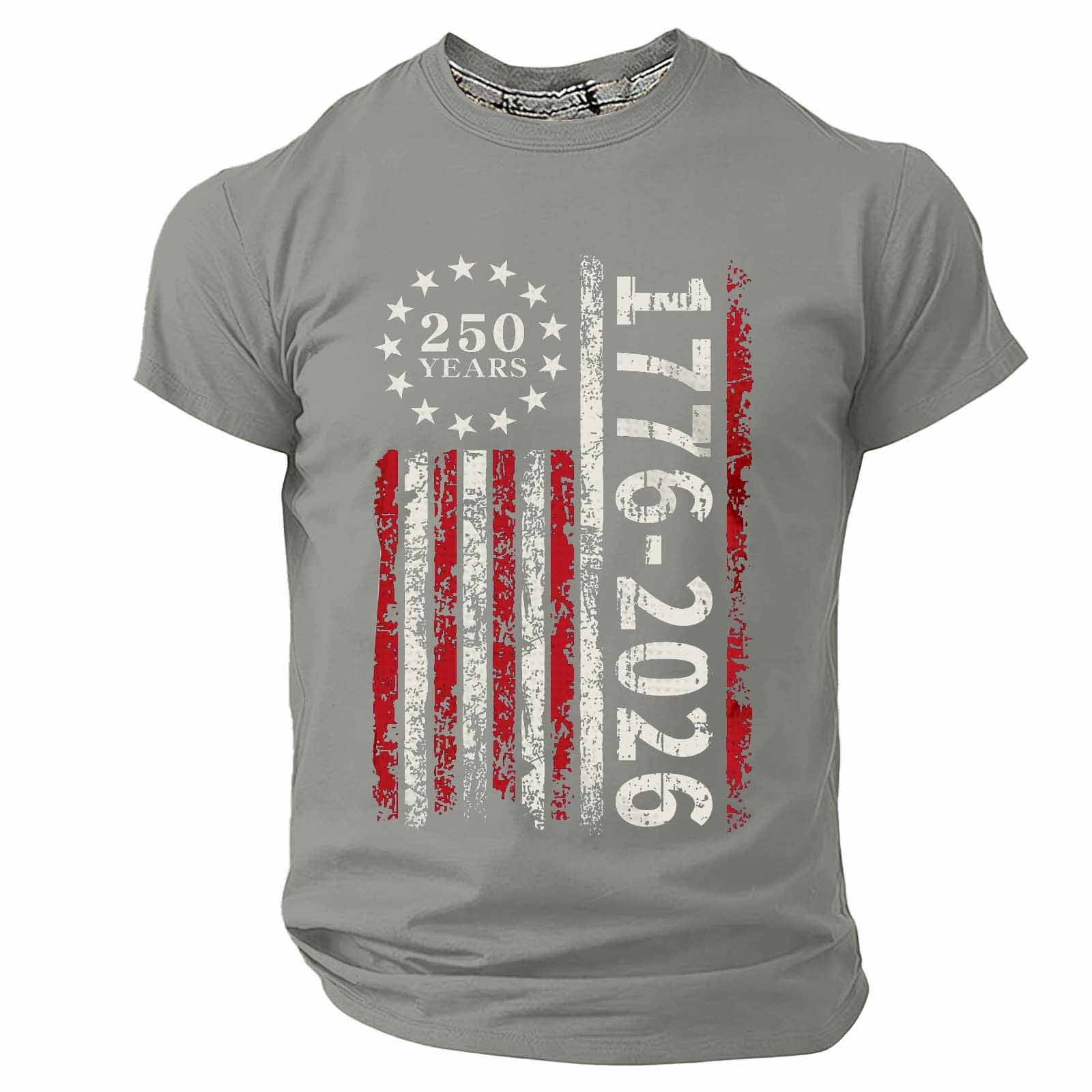 Sanphen Little Boy Tops 4Th Of July Usa Flag Print Short Sleeve Crew ...