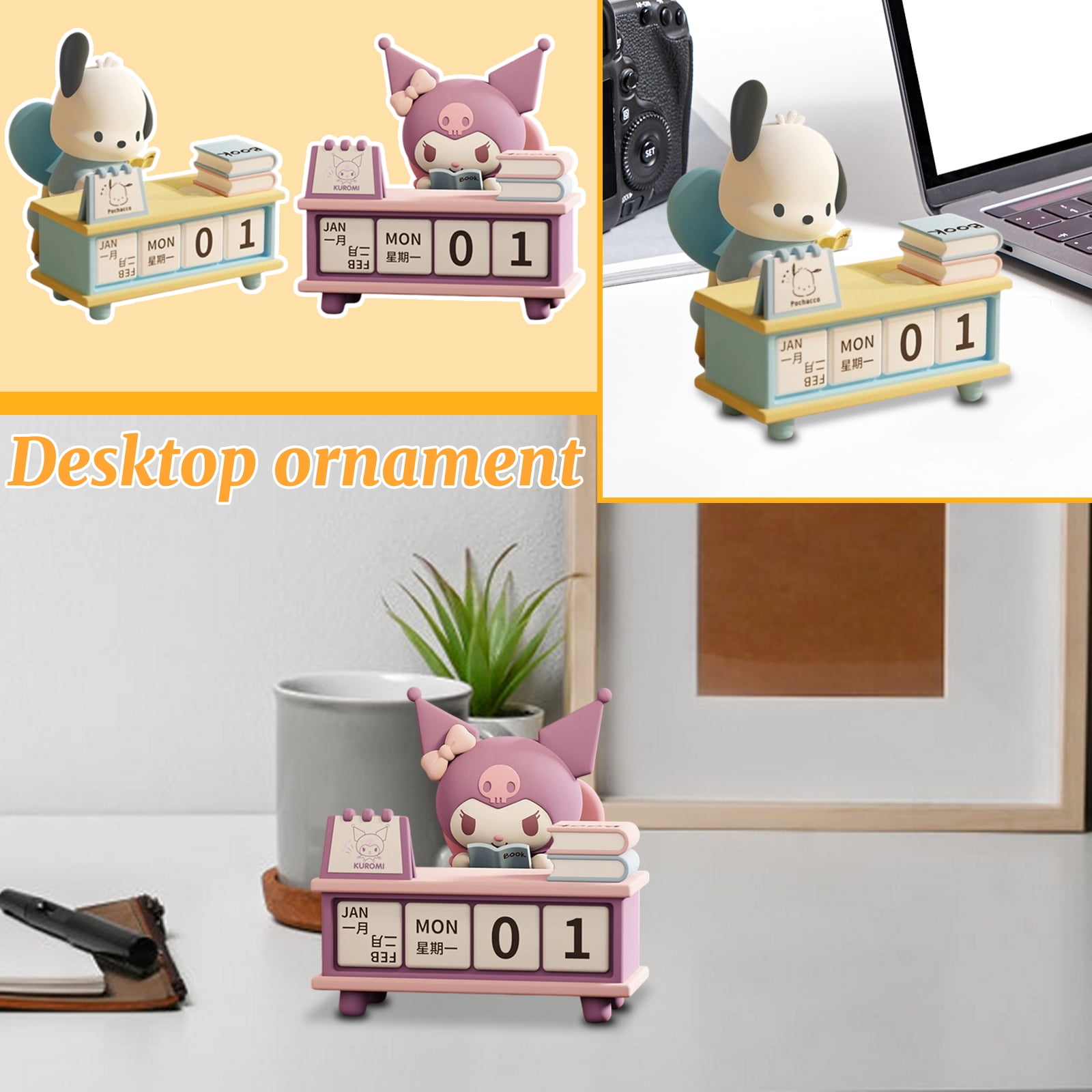 Sanrii0 Kuromi Pacha Dog Calendar Figure Cute Hand-made Calendar ...