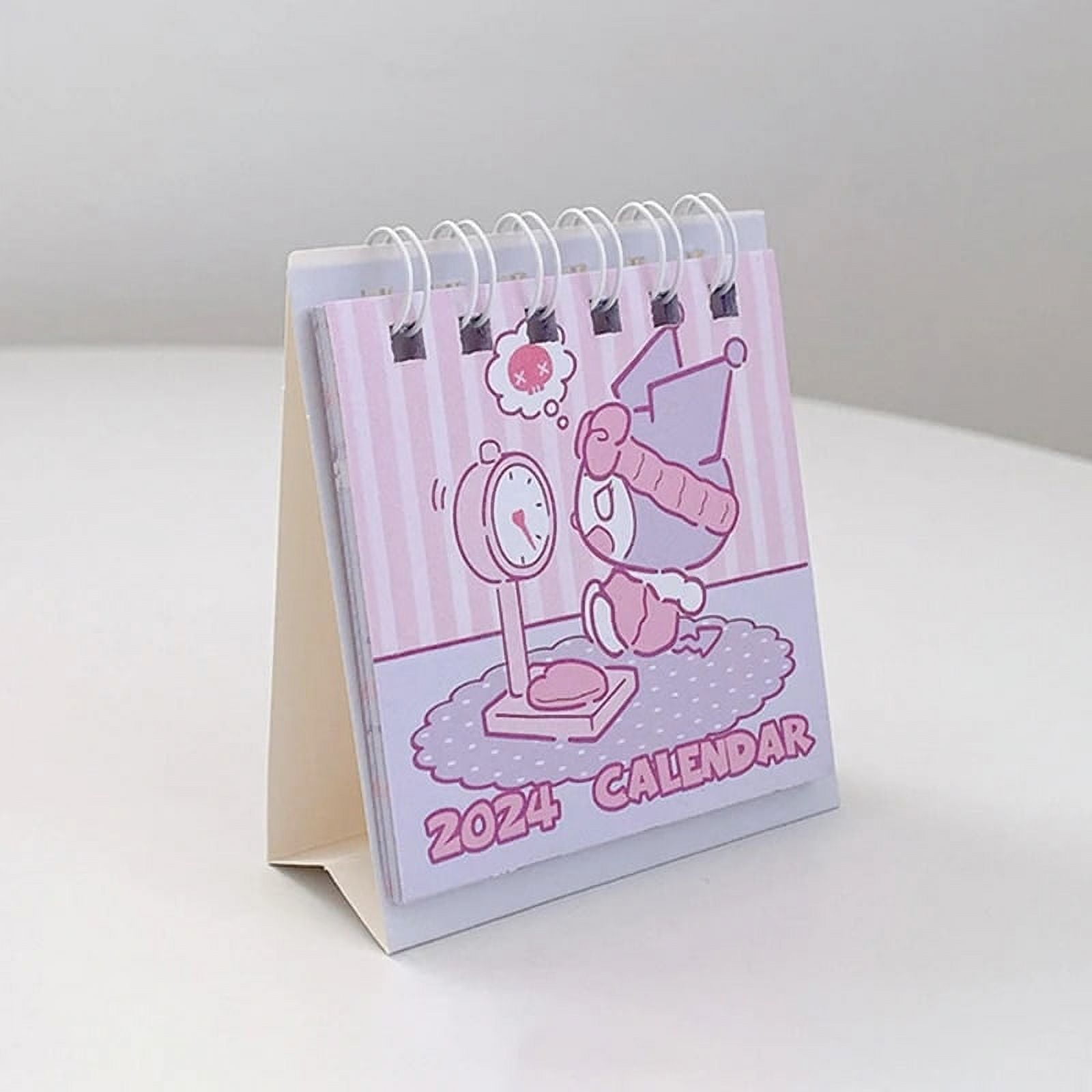 Sanrio 2024 Calendar Mini Hello Kitty Desk Calendar Cartoon Cinnamoroll ...