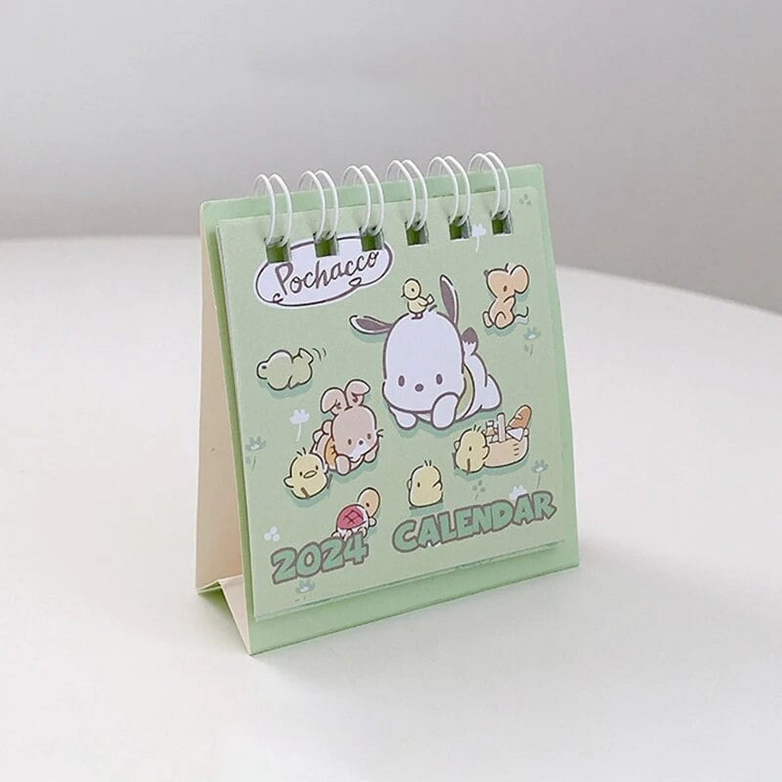 Sanrio 2024 Calendar Mini Hello Kitty Desk Calendar Cartoon Cinnamoroll ...
