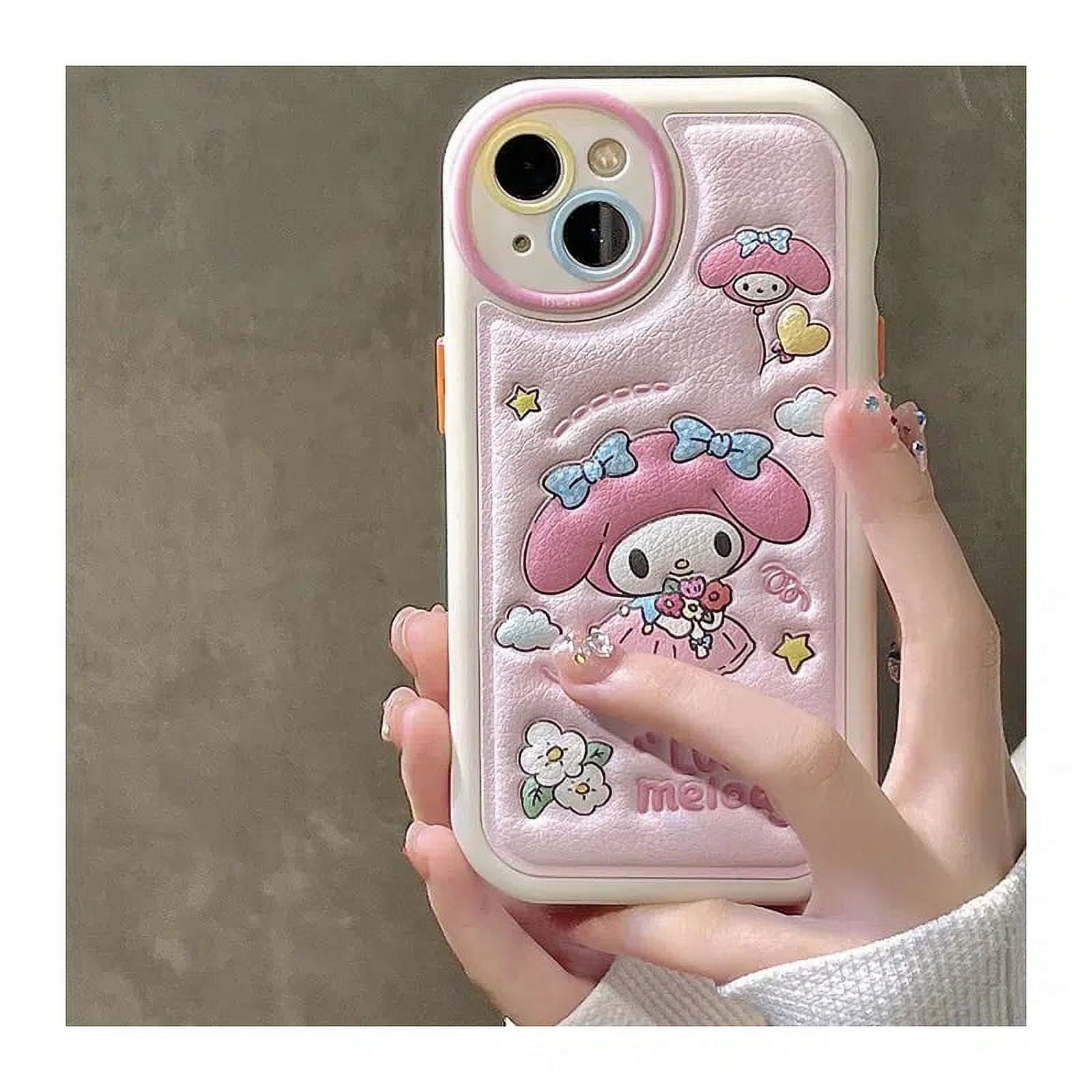 Sanrio 3D Faux Leather Print My Melody Cinnamoroll Pom Pom Purin Phone ...