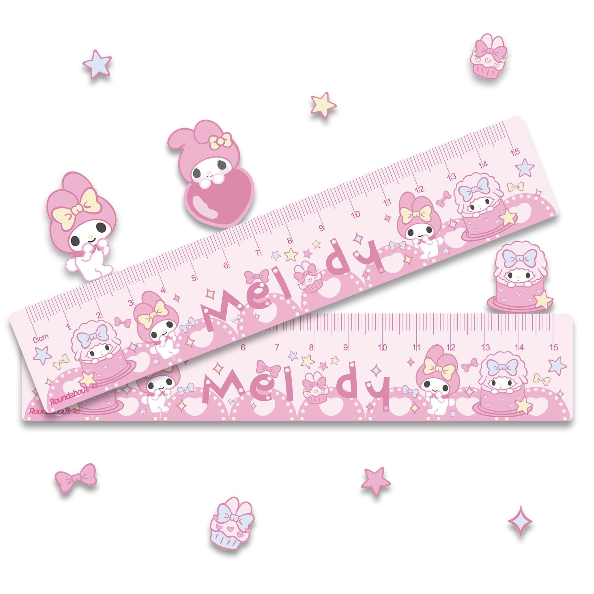 Sanrio Acrylic Straight Ruler Hello Kitty Cartoon Cinnamoroll 15cm ...