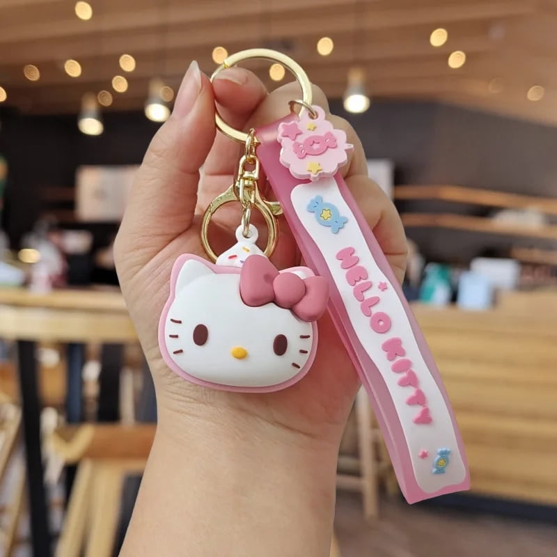 Sanrio Anime Action Figure Keychain Bag Pendant Hello Kitty Melody ...