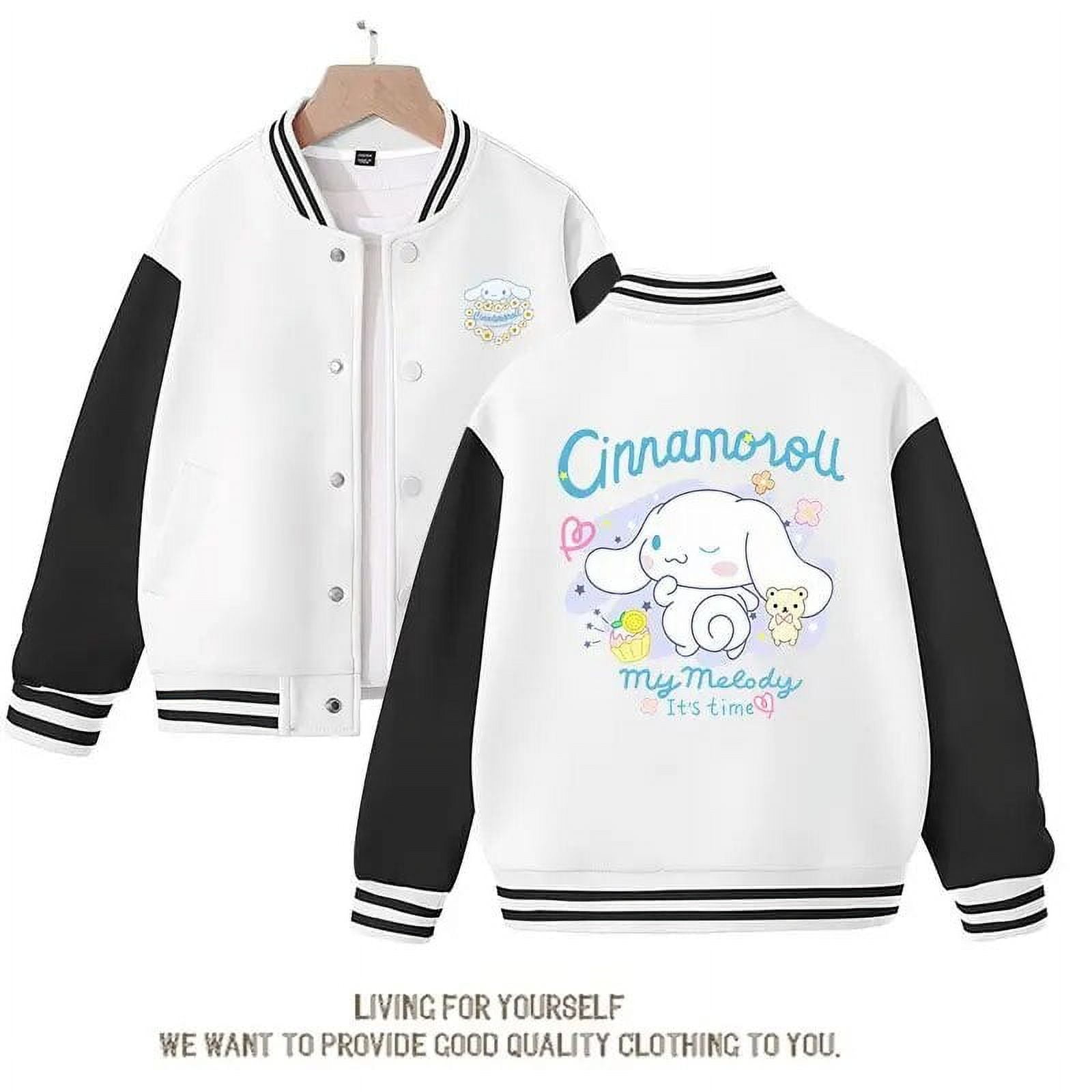Sanrio Anime Cinnamoroll Children Baseball Uniform Jacket Kuromi ...