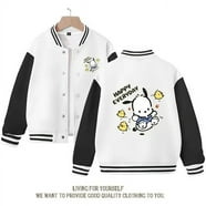 Kawaii Sanrios Hello Kitty Baseball Uniform Jacket Female Autumn ...
