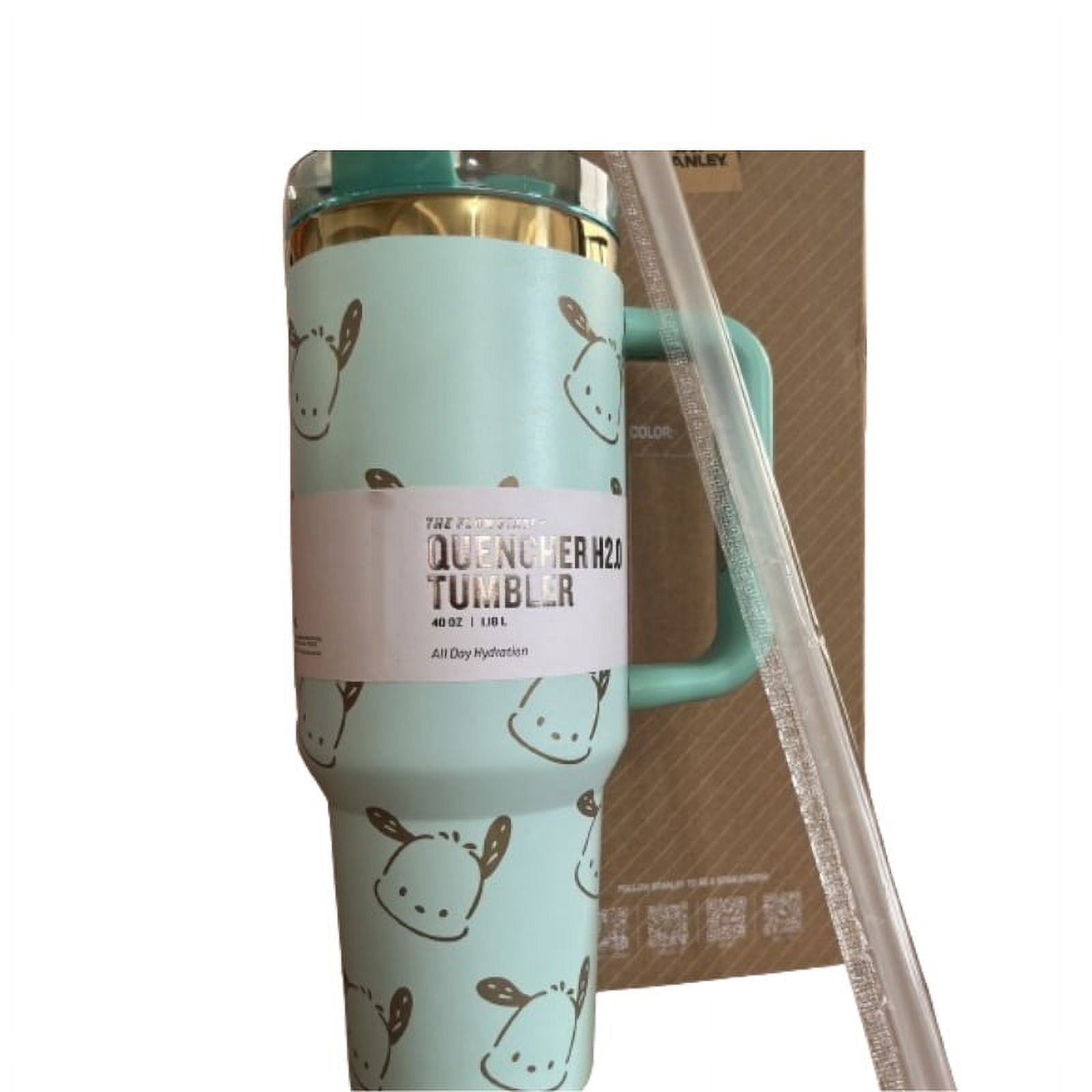 Sanrio Anime Cup Handle Straw Lid Hello Kitty Stainless Steel 40Oz ...