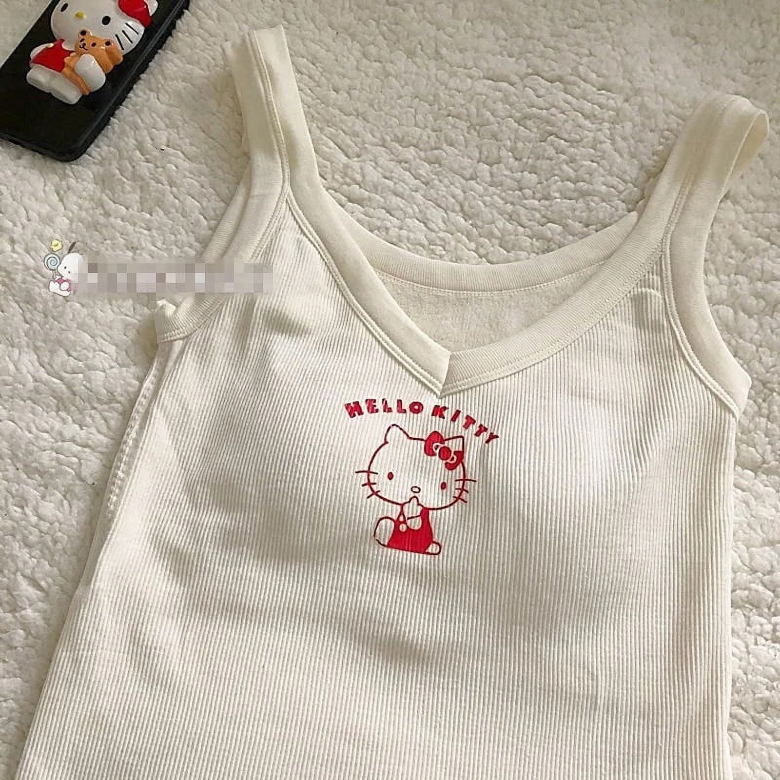 Sanrio Anime Fashion Hello Kitty Girl Underwear Halter Vest Pachacoo ...