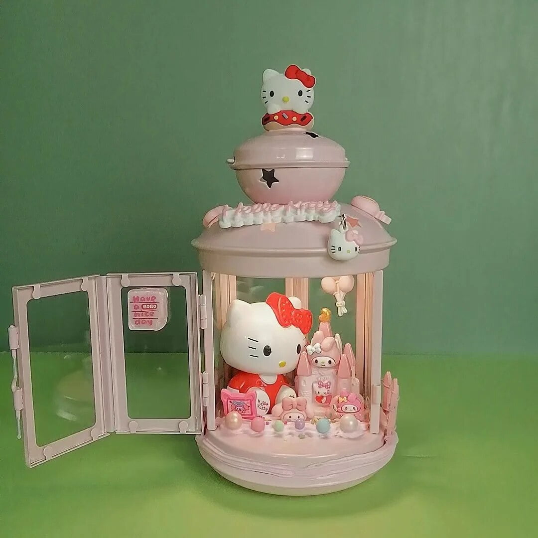 Sanrio Anime Figure Diy Handmade Nightlight Hello Kitty Kuromi My ...
