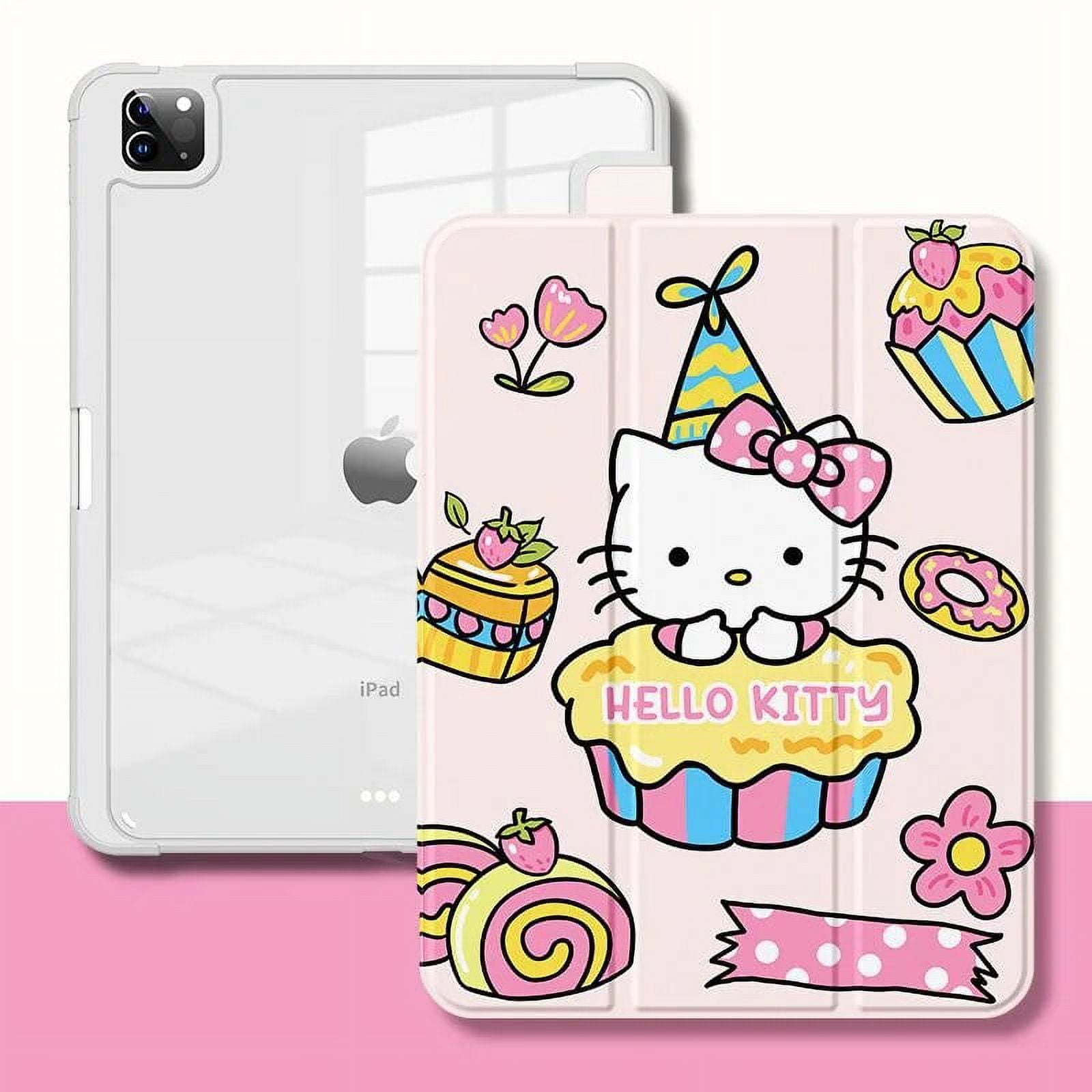 Sanrio Anime Hello Kitty Ipad Case Air 1 2 3 4 5 Cartoon Cute Printing ...