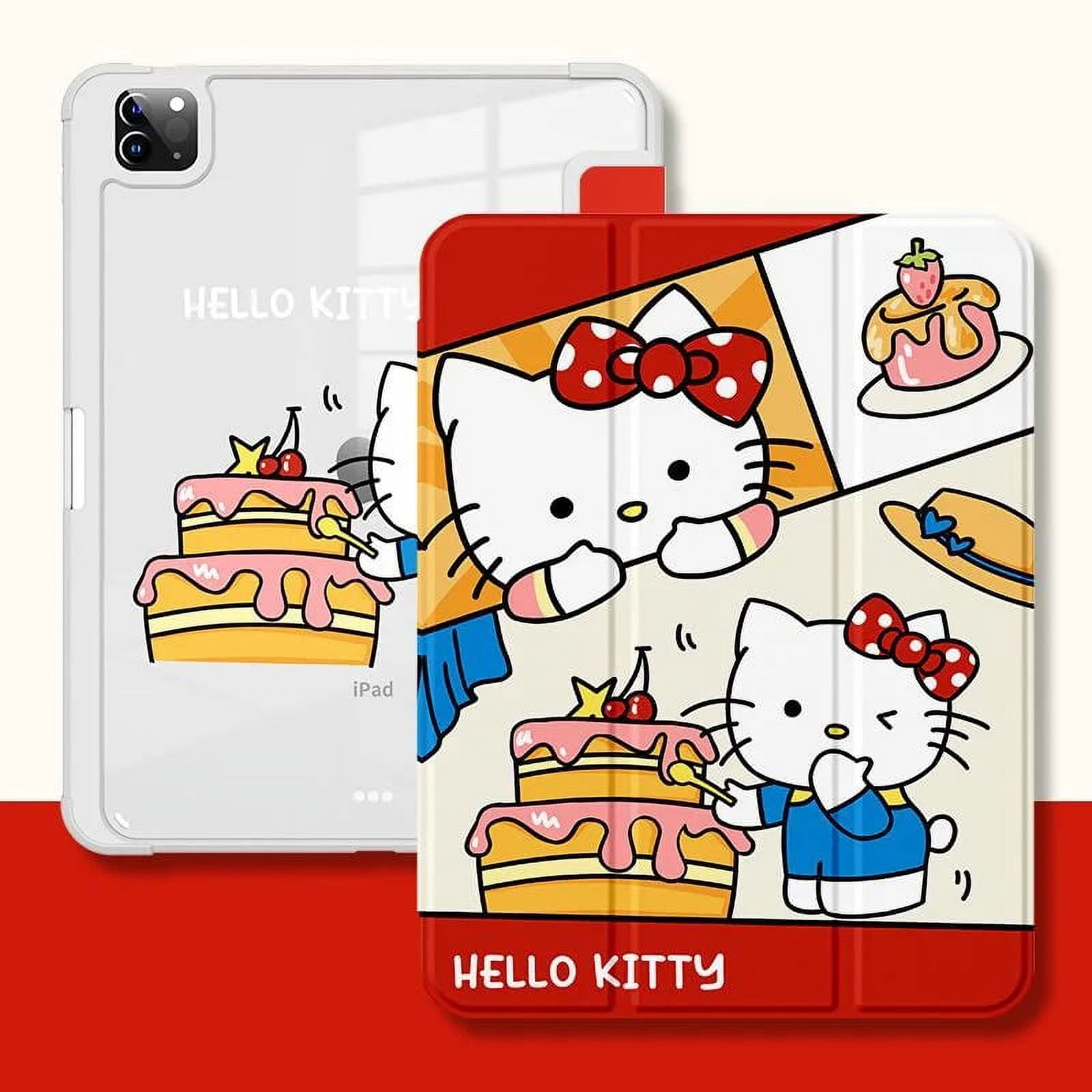 Sanrio Anime Hello Kitty Ipad Case Air 1 2 3 4 5 Cartoon Cute Printing ...
