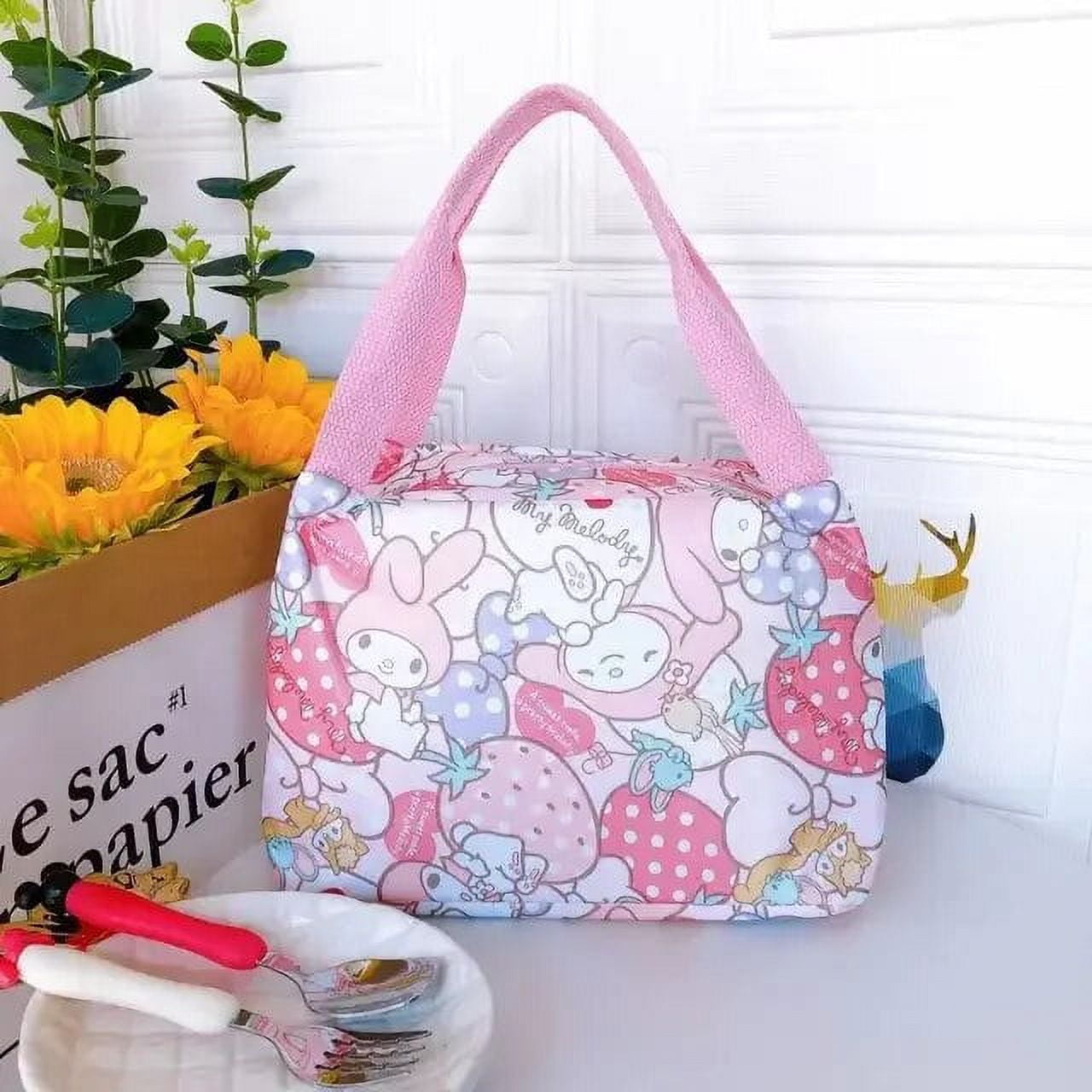 Sanrio Anime Hellokitty Lunch Box Cinnamoroll Mymelody Kawaii Cartoon ...