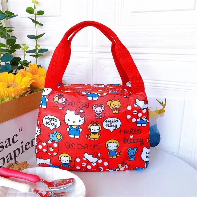 Sanrio Anime Hellokitty Lunch Box Cinnamoroll Mymelody Kawaii Cartoon ...