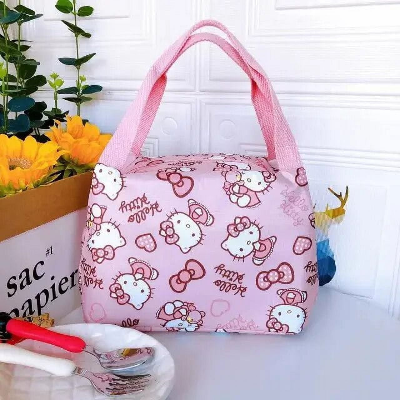 Sanrio Anime Hellokitty Lunch Box Cinnamoroll Mymelody Kawaii Cartoon