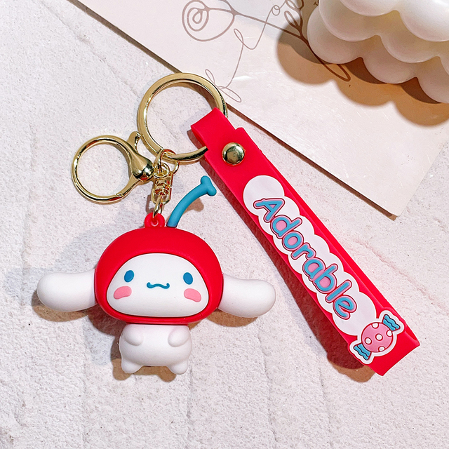 Sanrio Anime Keychains Hello Kitty Melody Kuromi Cinnamoroll Cartoon ...