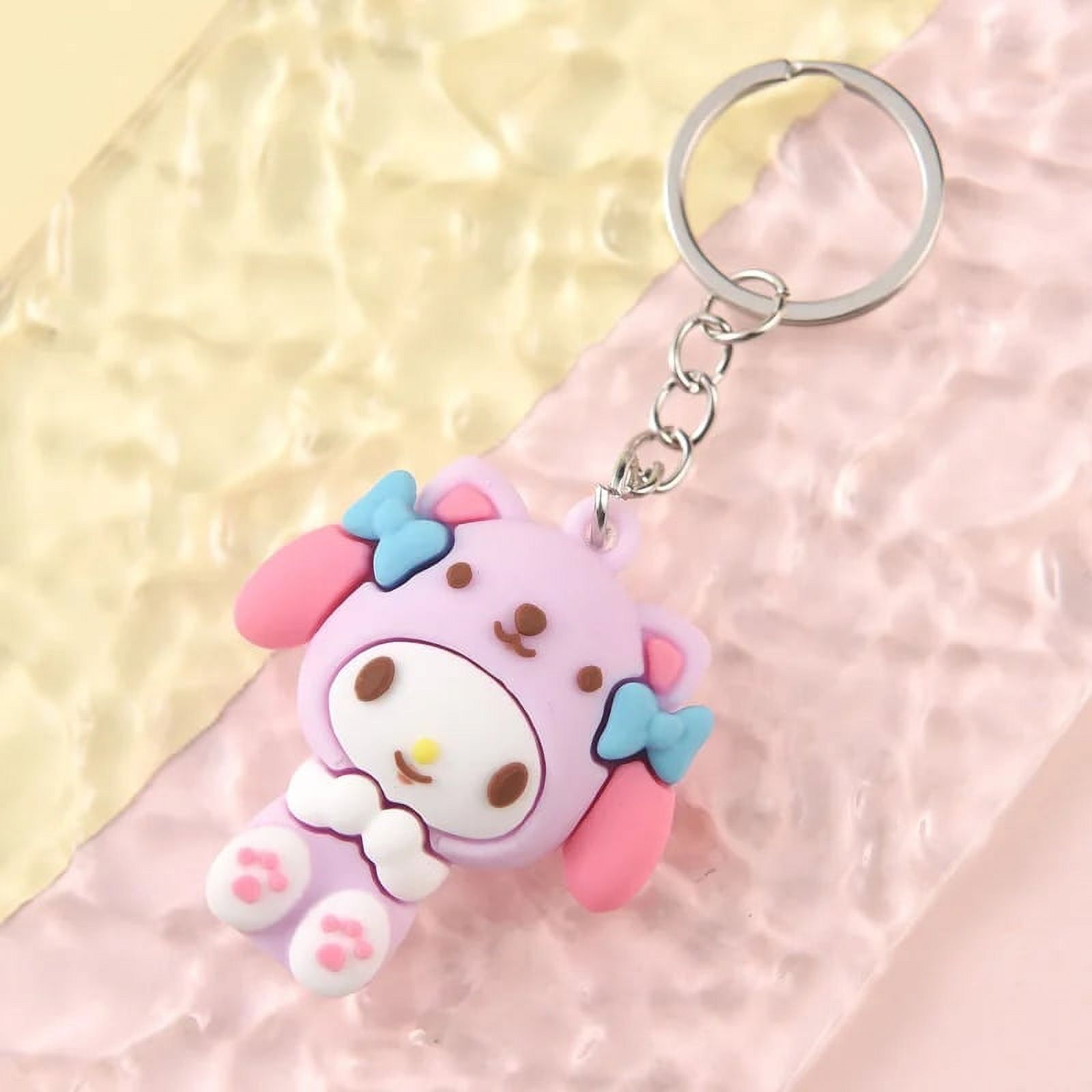 Sanrio Anime Keychains Hello Kitty Melody Kuromi Cinnamoroll Cartoon ...
