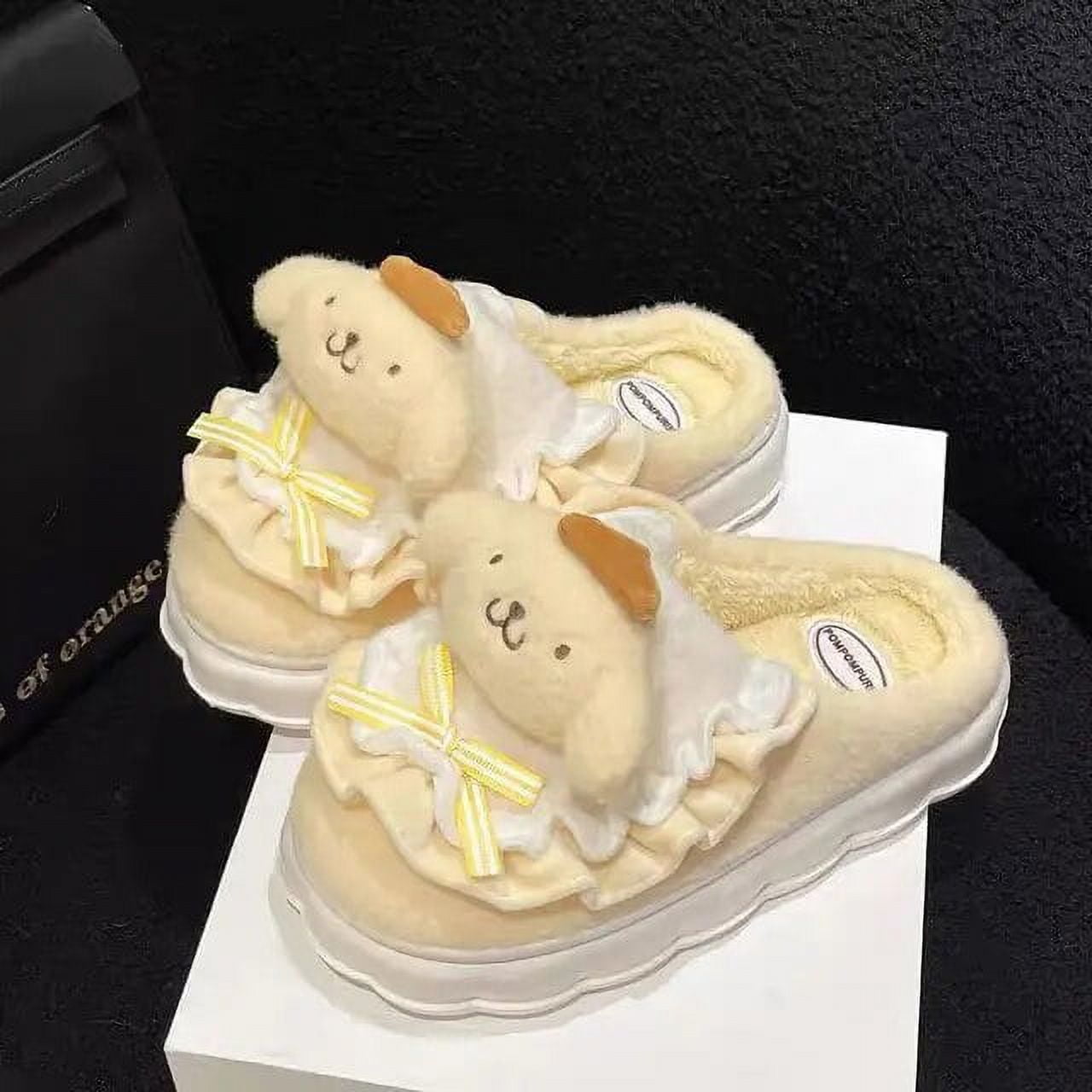 Sanrio Anime Kuromi Cinnamoroll New Pompompurin Home Shoes Kawaii Hello ...