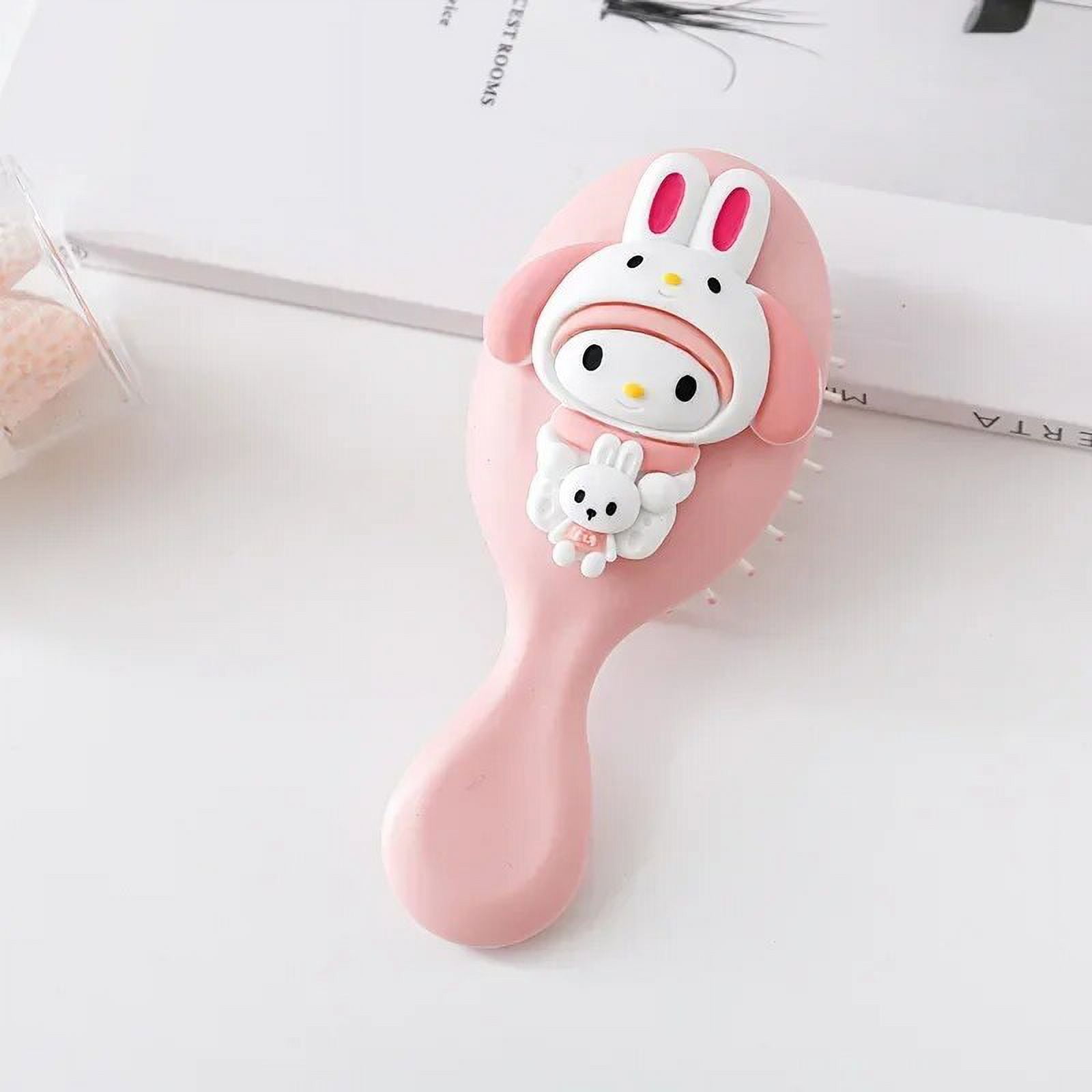 Sanrio Anime Kuromi Hand-held Makeup Mirror Massage Air Comb Cartoon ...