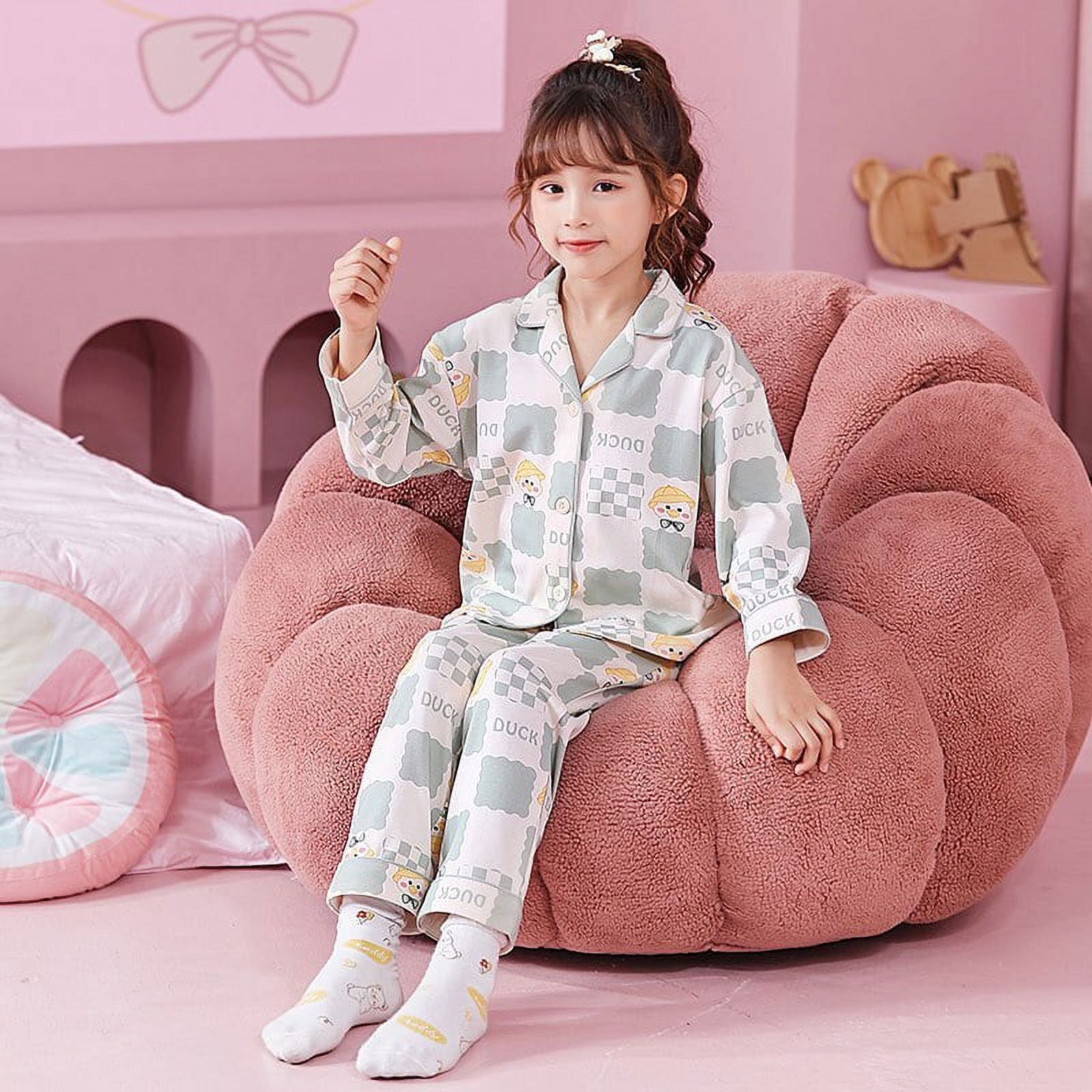 Sanrio Anime Kuromi Kids Pajamas Cute Kawaii Cinnamoroll Sleepwear Girl ...