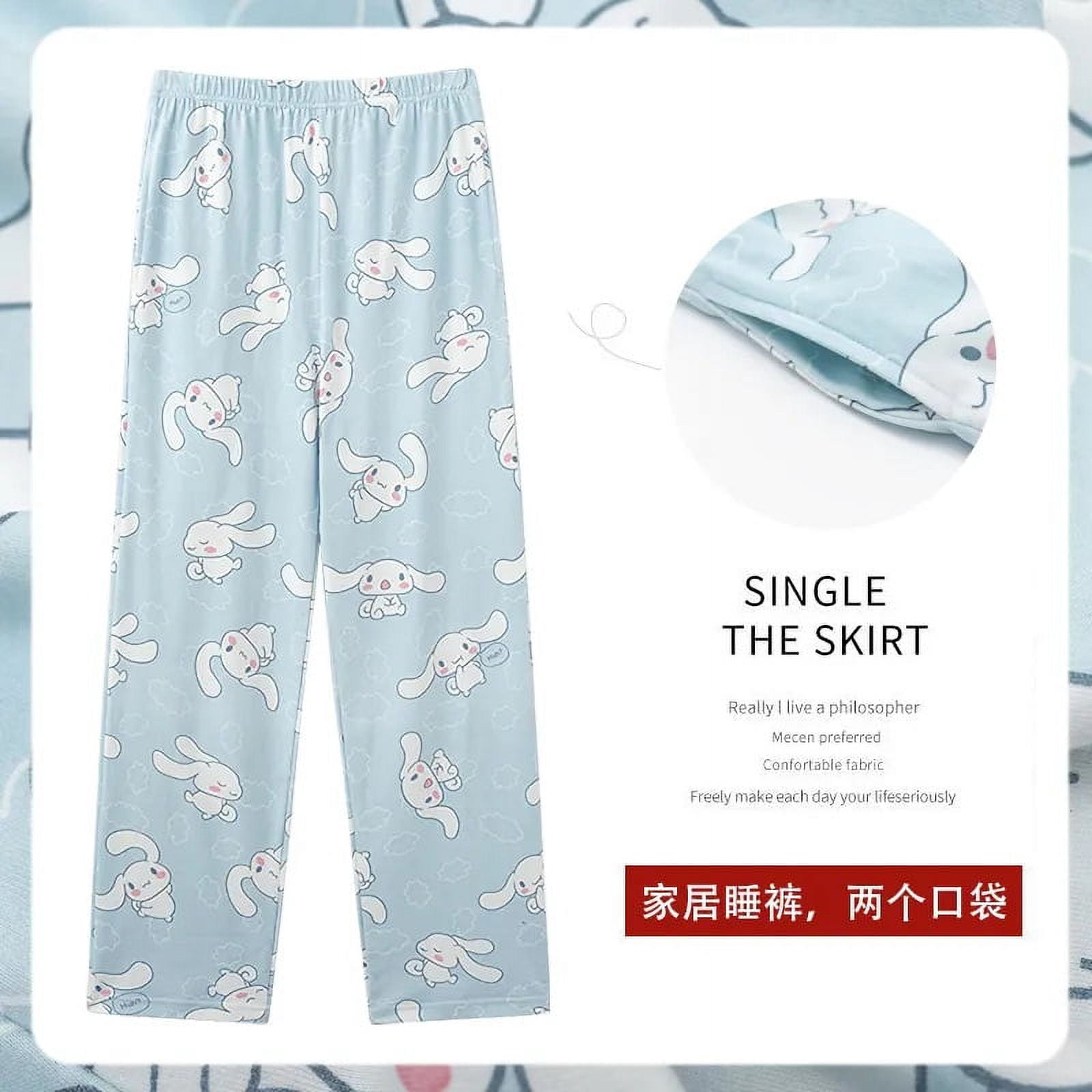 Sanrio Anime Kuromi My Melody Cinnamoroll Summer Pajamas Pants Pj ...