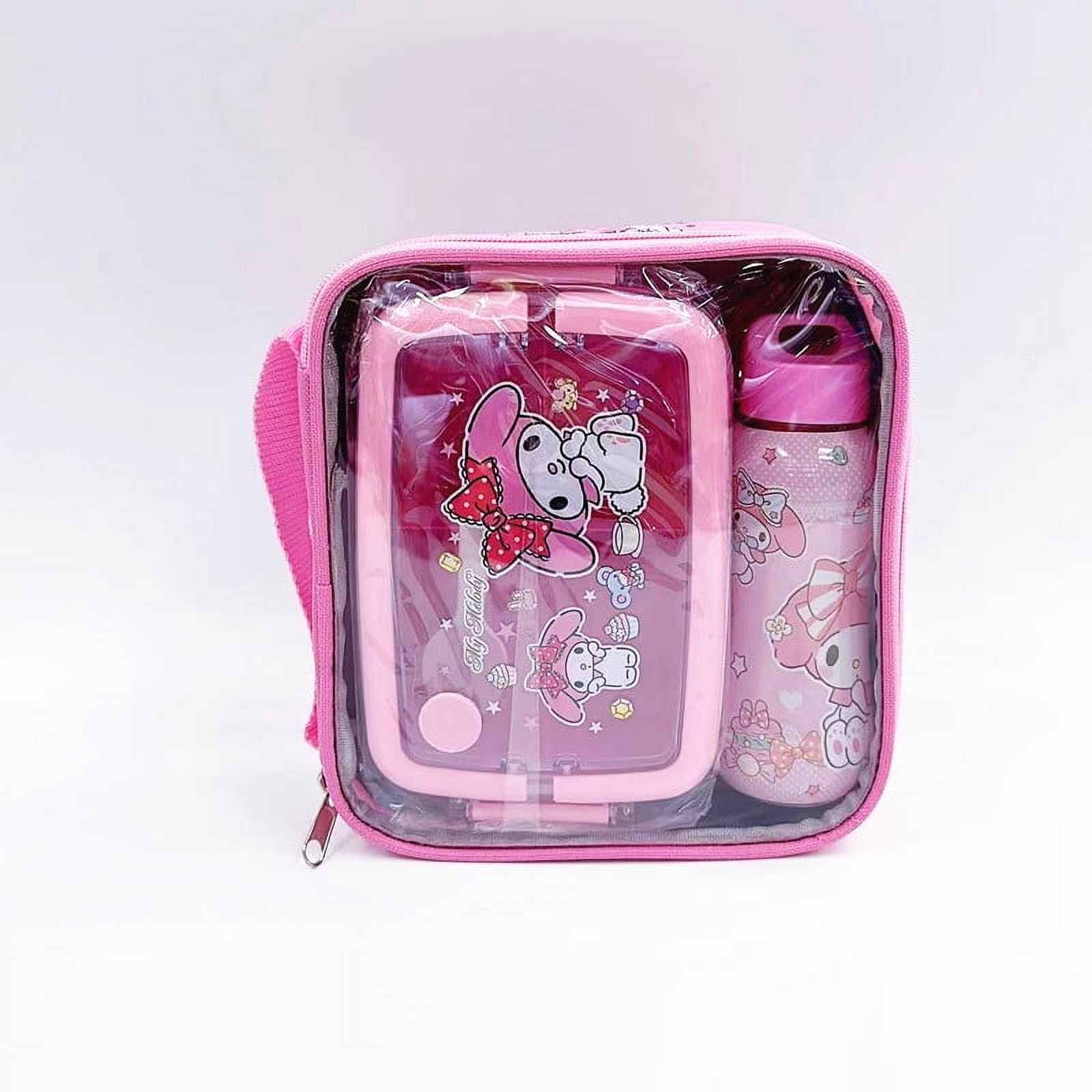 Sanrio Anime Lunch Box Set Hello Kitty Divided Lunch Box Kettle Set ...