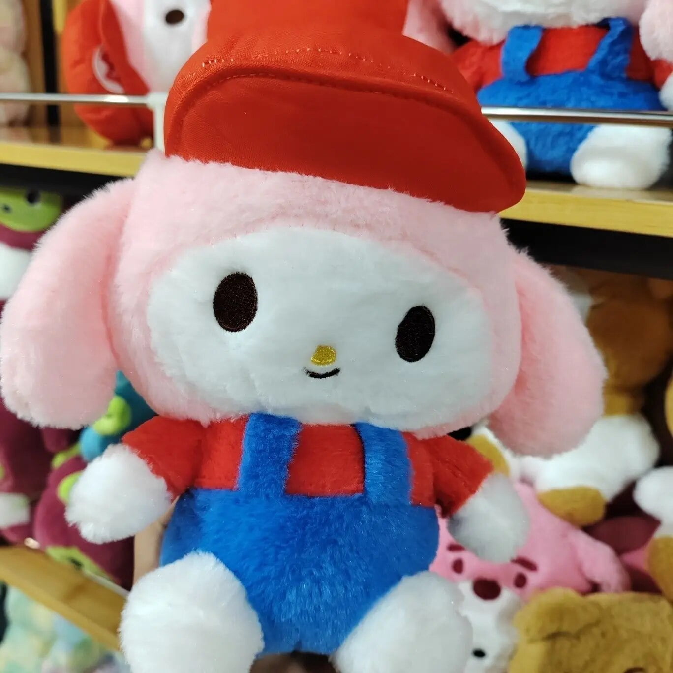 Sanrio Anime Mario Cinnamoroll Melody Plush Doll Kawaii Cartoon Plushie ...