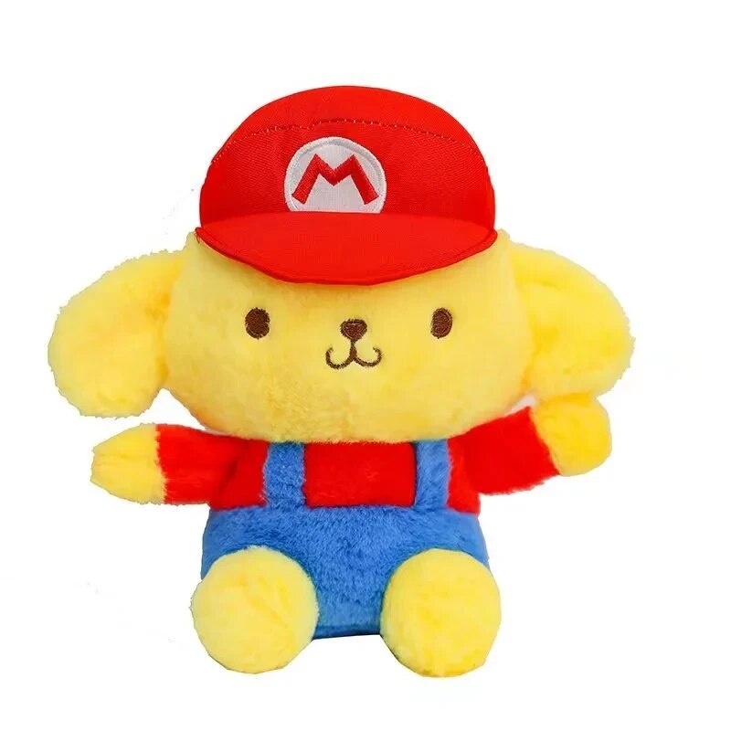 Sanrio Anime Mario Cinnamoroll Melody Plush Doll Kawaii Cartoon Plushie ...