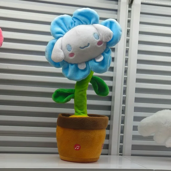 Sanrio Anime Music Potted Plant Rechargeable Sing Dancing Recording ...