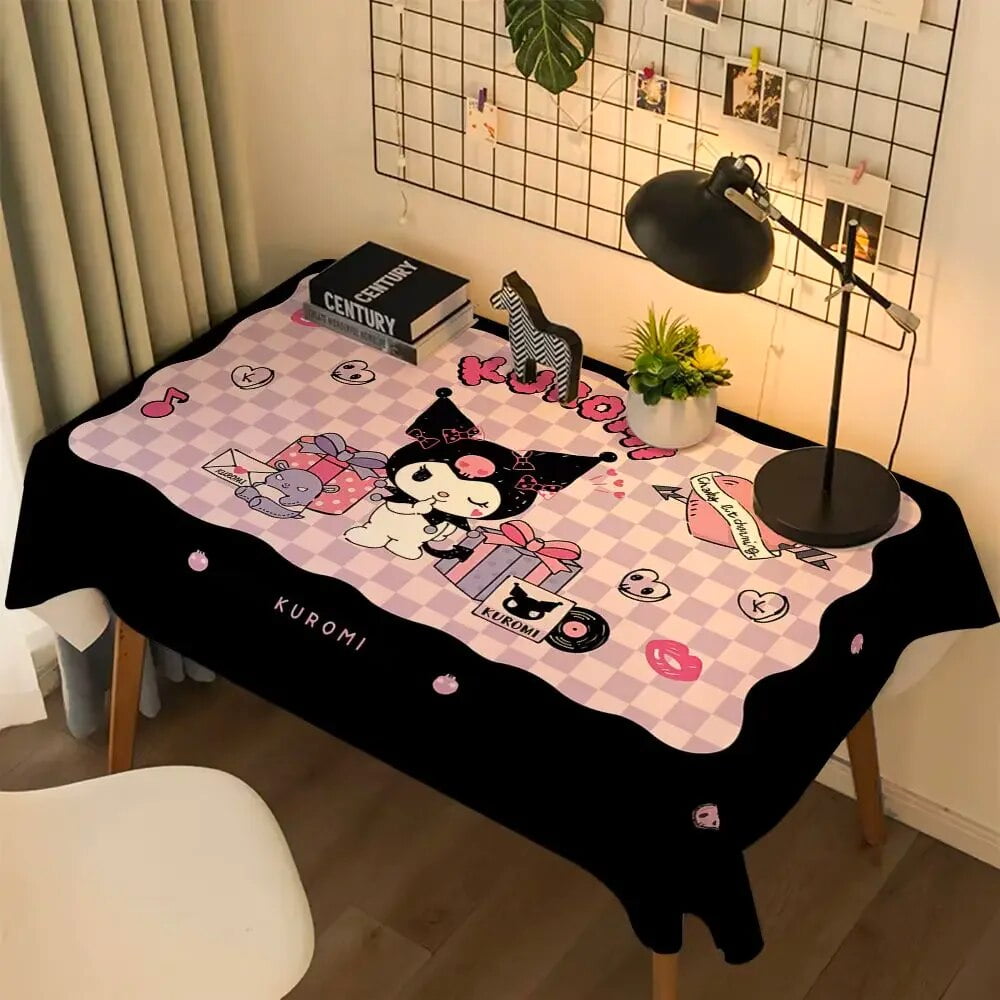 Sanrio Anime Peripherals Kuromi Cartoon Kawaii Study table table mat ...