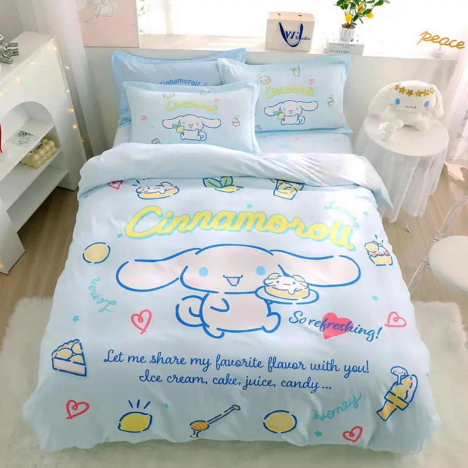 Sanrio Anime Series Pure Cotton Three-piece Set Cartoon Cinnamoroll ...