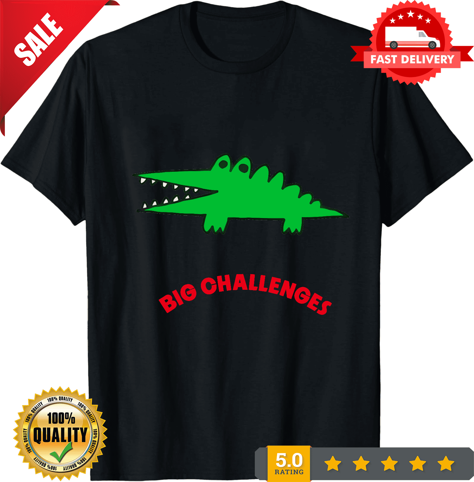 Sanrio BIG CHALLENGES CROCODILE GRAPHIC T-SHIRT, LIMITED EDITION ...