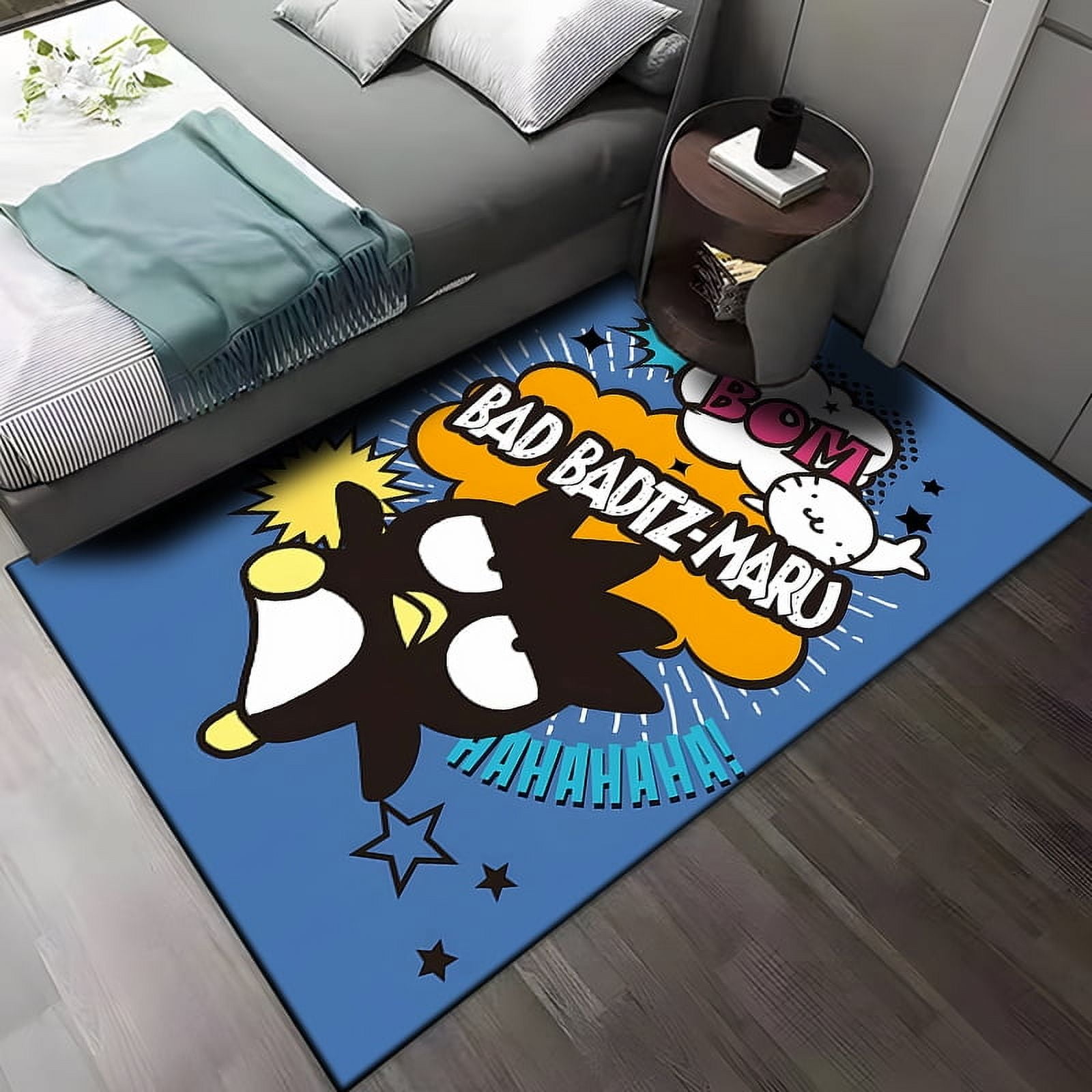 Sanrio Bad Badtz-Maru Pattern Rug Carpet for Living Room Bathroom Mat ...