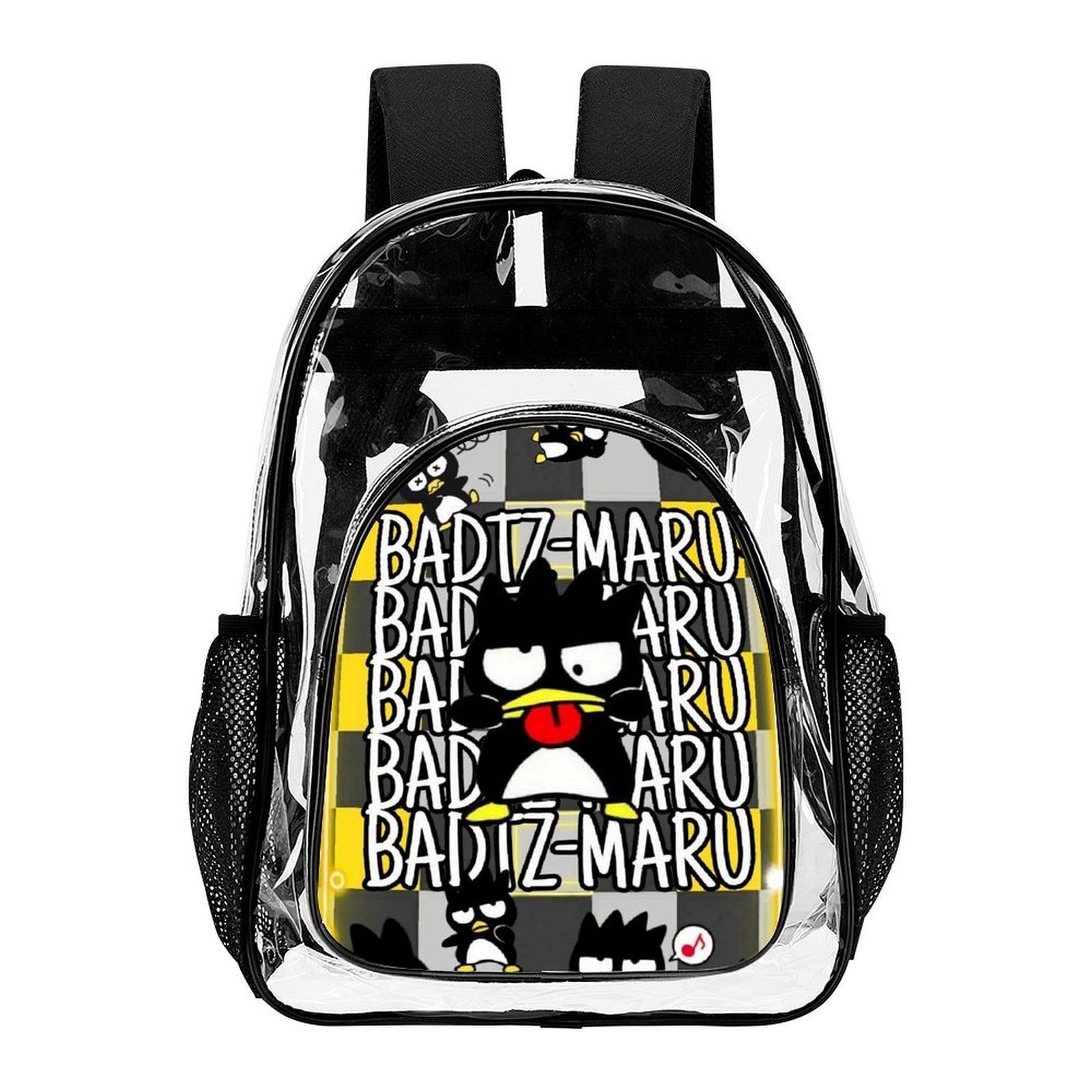 Sanrio Badtz-Maru Wallpaper Large Clear Backpack Heavy Duty Transparent ...