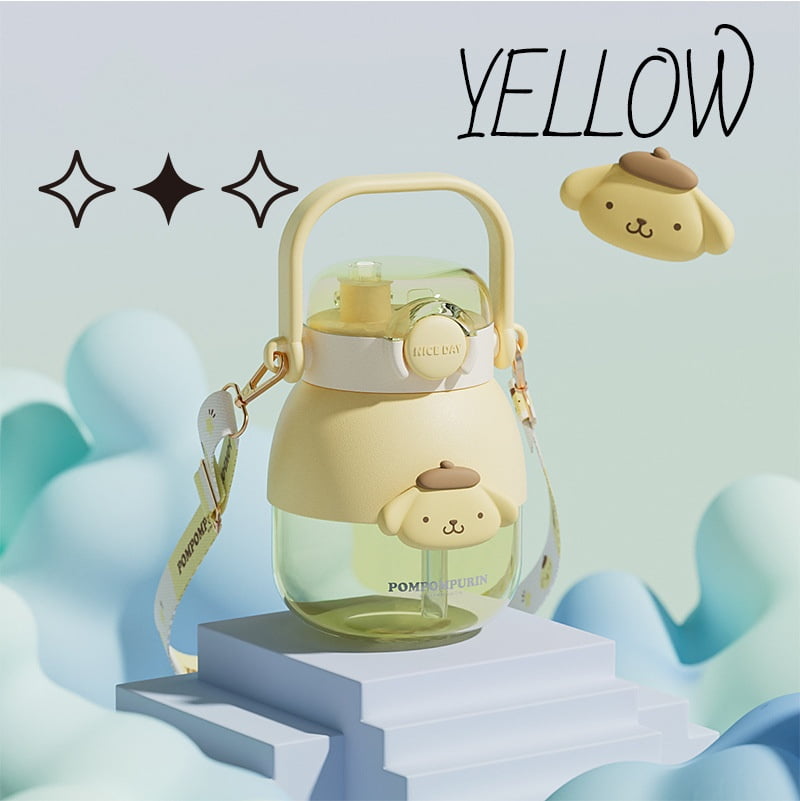 Sanrio Big Belly Cup Large Capacity Anti Fall Double Drink Plastic ...