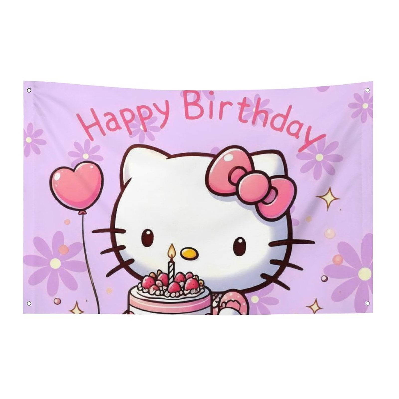 Sanrio Birthday Flag Banner Funny Poster Wall Flag College Dorm Room ...