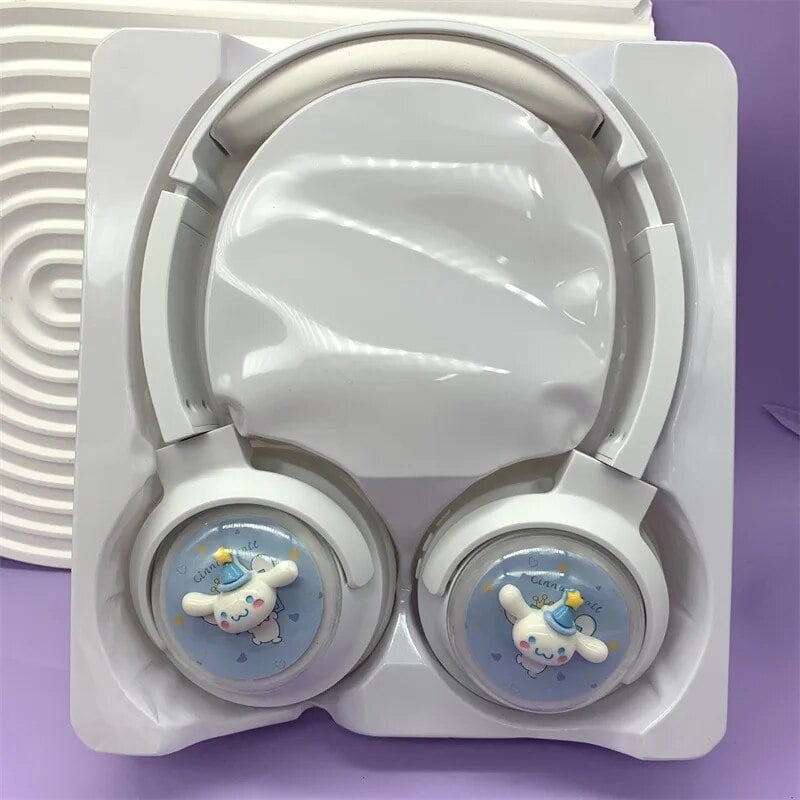 Sanrio Bluetooth Headphone Wireless Headsets Anime Cartoon Stereo Hello ...
