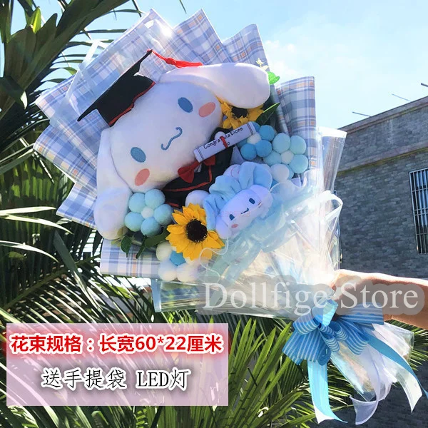 Sanrio Bouquet Cartoon Cinnamoroll Melody Kuromi With Graduation Hats ...