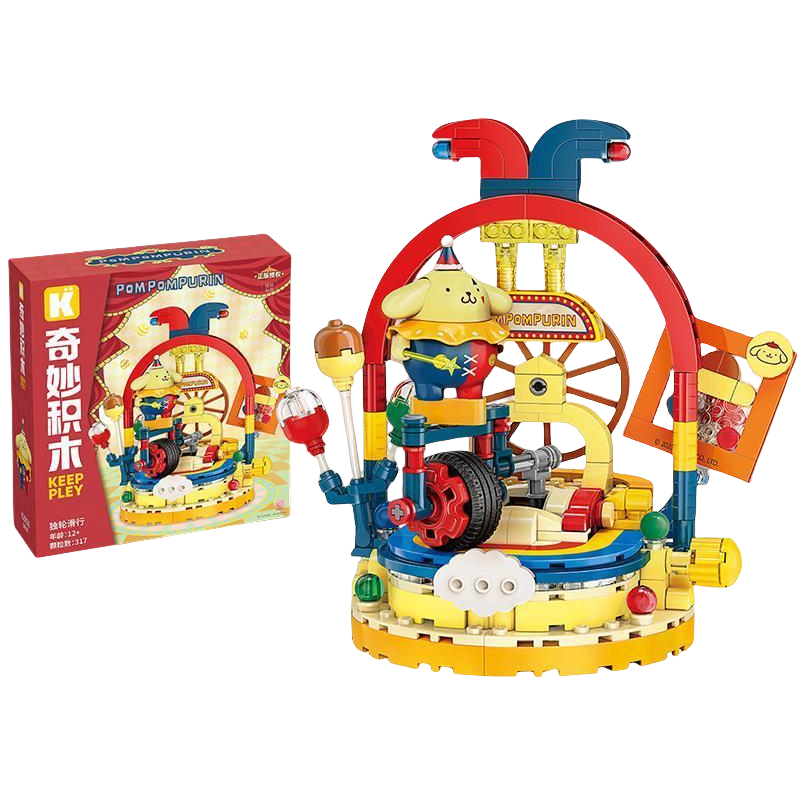 Sanrio Building Blocks Toy Magic Circus Kuromi Anime Figure Kuromi ...