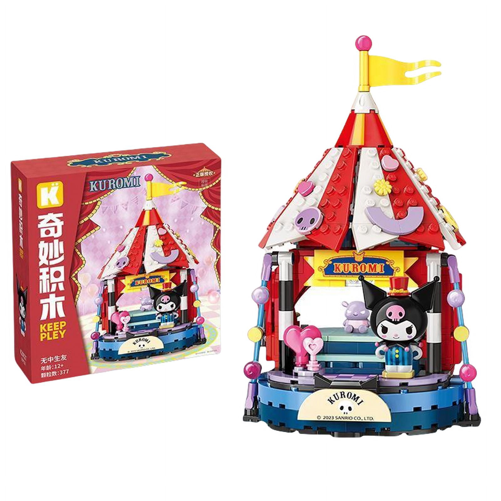Sanrio Building Blocks Toy Magic Circus Kuromi Anime Figure Kuromi ...