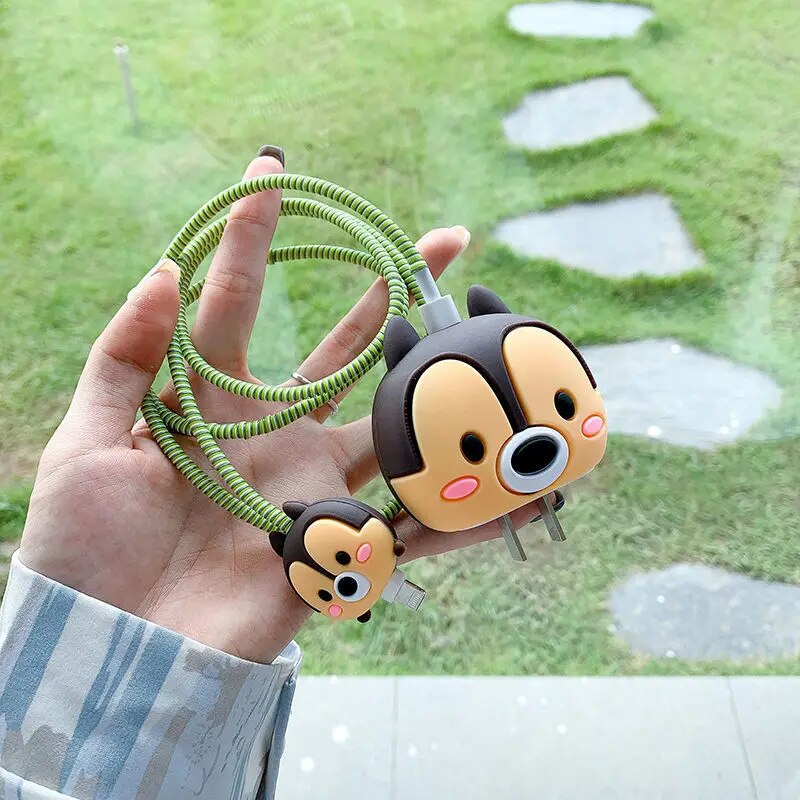 Sanrio Cable Protector Data Cartoon for Iphone 18/20W Charger Anime ...