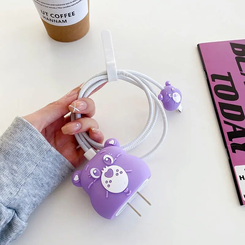 Sanrio Cable Protector Data Cartoon for Iphone 18/20W Charger Anime ...