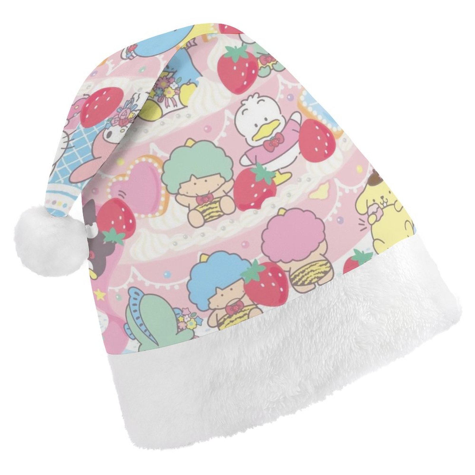 Sanrio-Cake Kuromi Melody Hello-Kitty Cinnamoroll Santa Hat,Sanrio-Cake ...