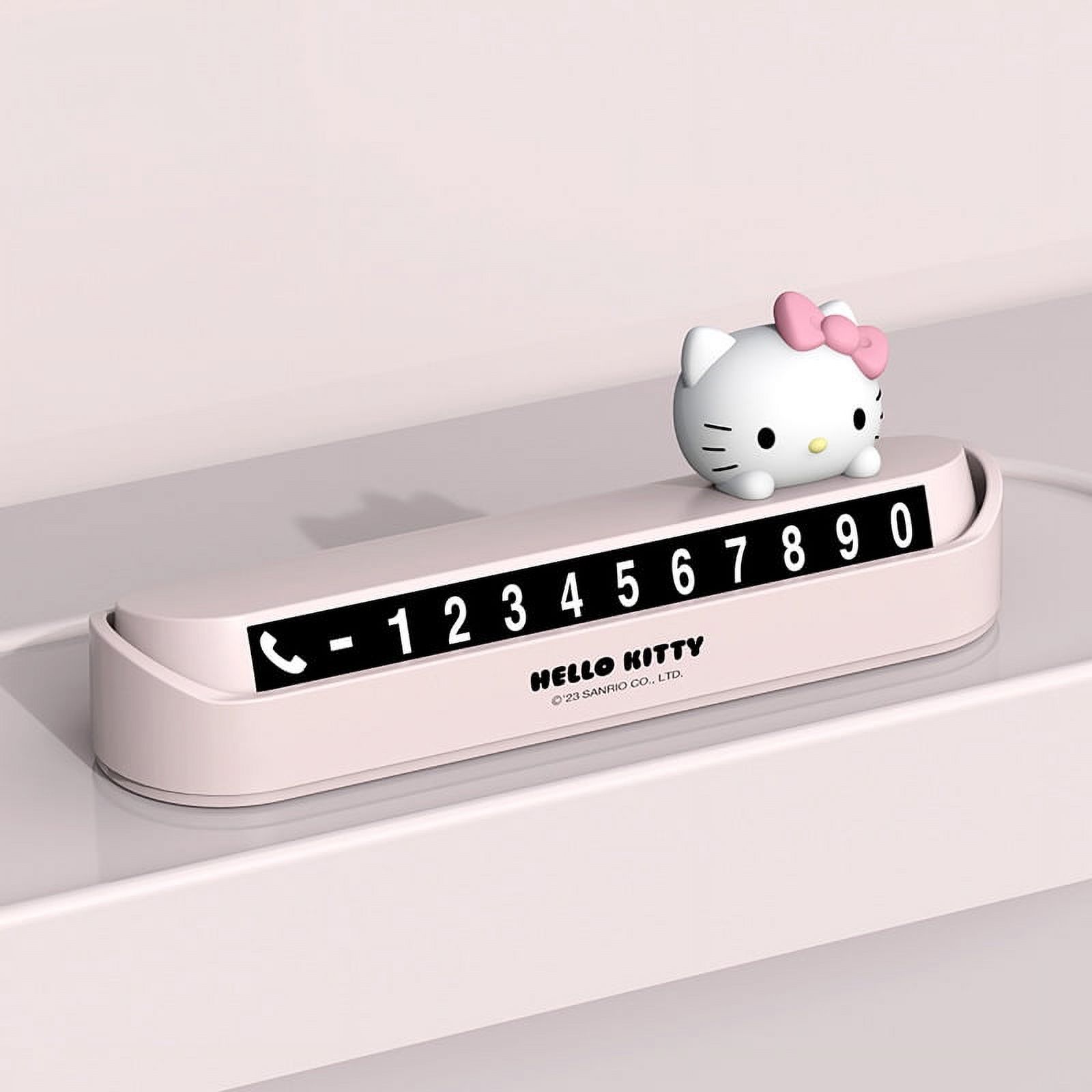 Sanrio Car Parking Sign Hidden Temporary License Plate Cute Hello Kitty ...