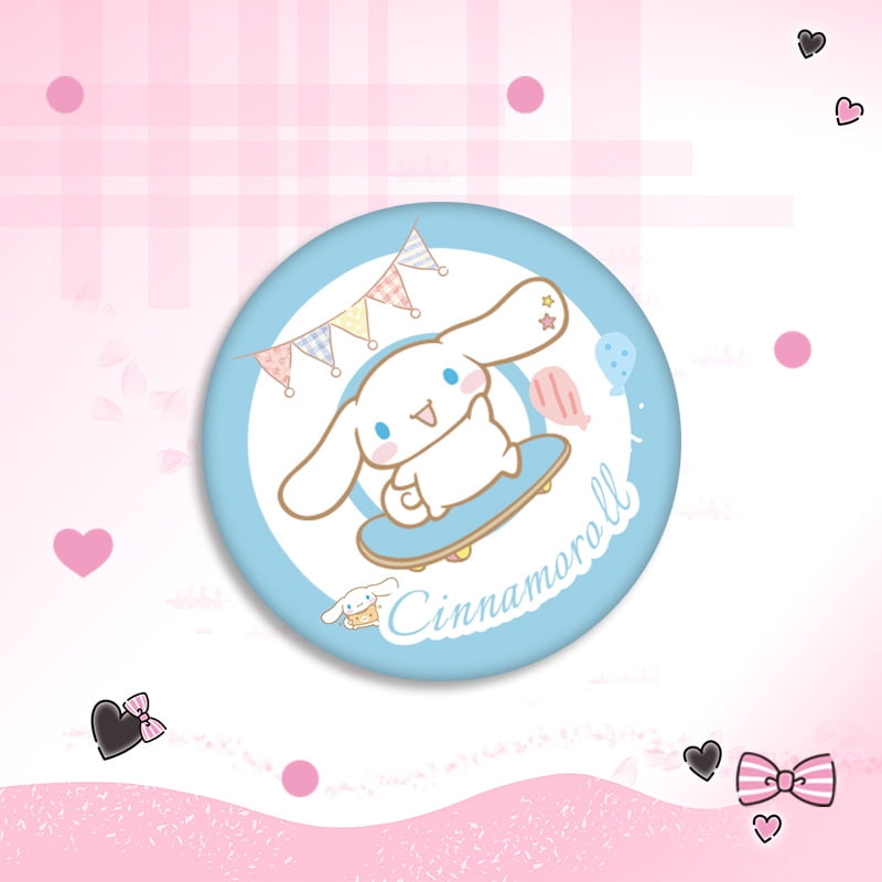 Sanrio Cartoon Badge Kuromi Melody Cinnamoroll Pochacco Hello Kitty ...