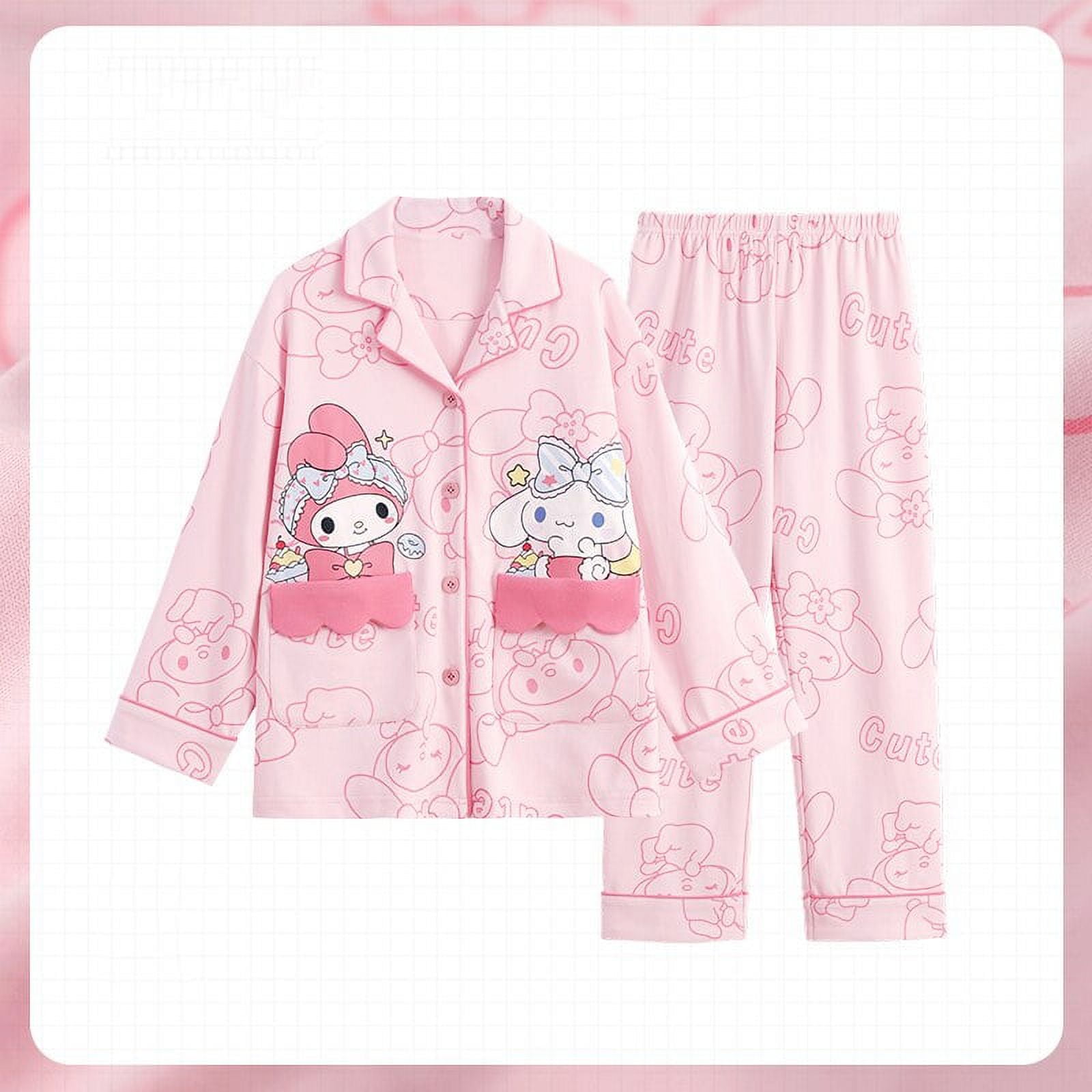 Sanrio Cartoon Children Pajamas My Melody Kuromi Pompom Purin Anime for ...